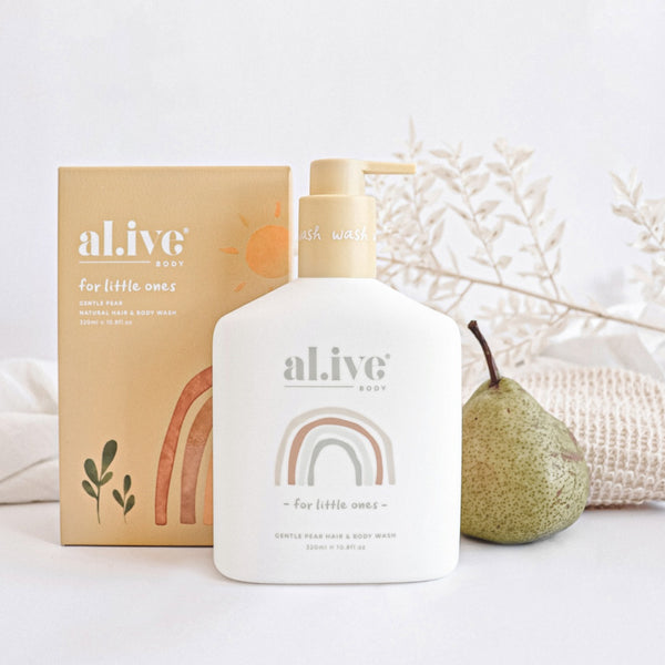 Alive Baby Gentle Pear Duo Gift Basket | Baby Shower Gift Set